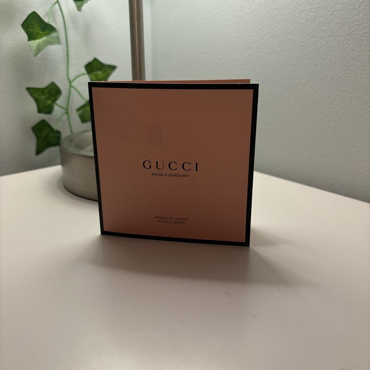 gucci lipstick sample in shade goldie red - Depop