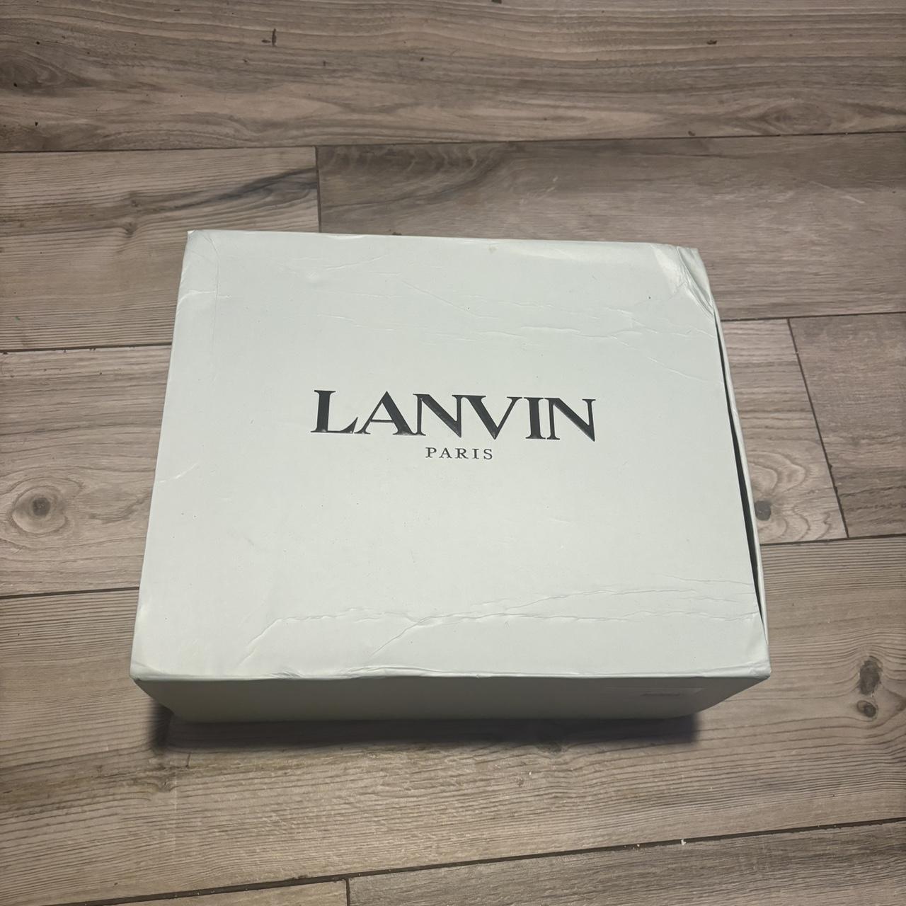 Lanvin Curb Sneaker Red And White Like New With Box... - Depop