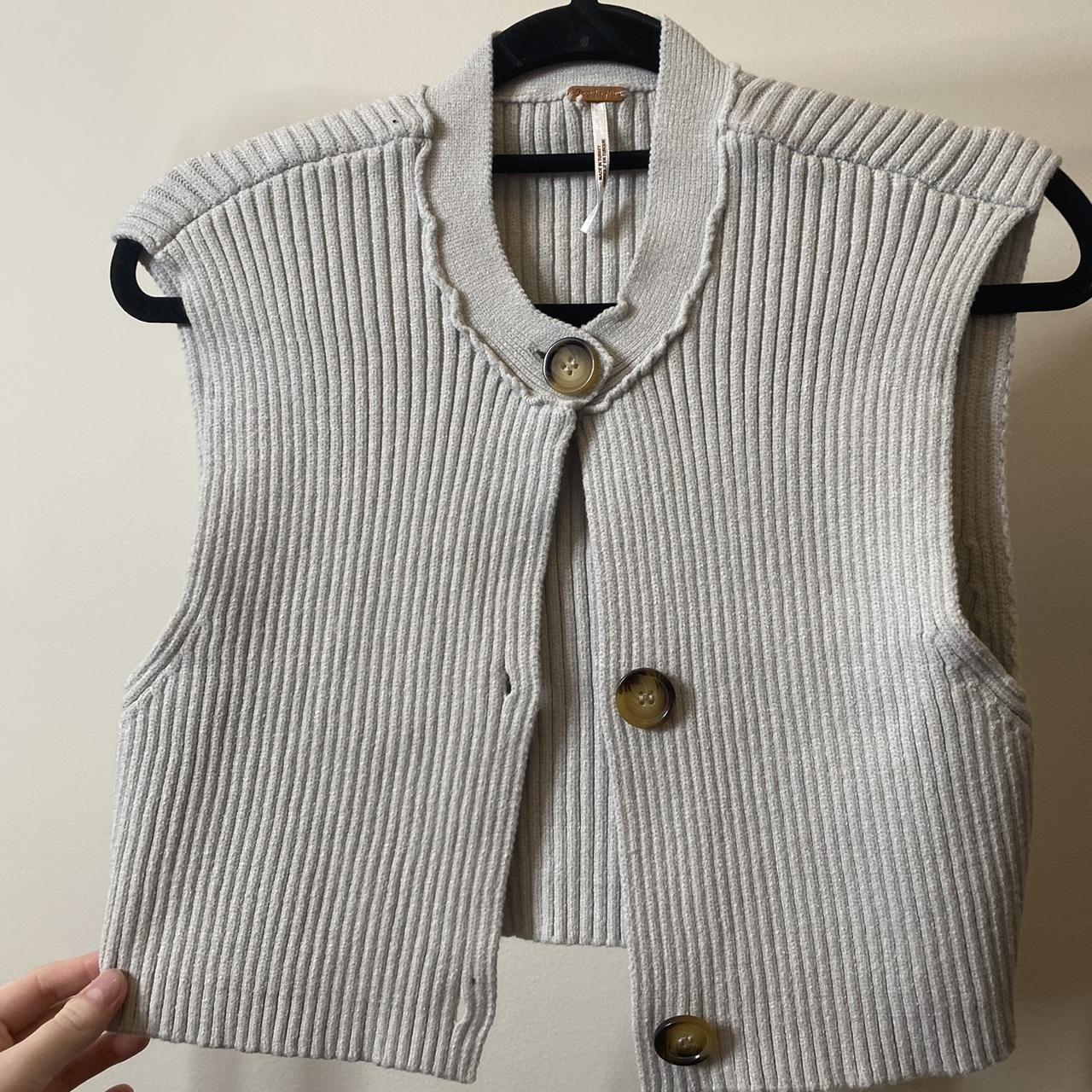 Free people button up vest Very comfortable/ never... - Depop