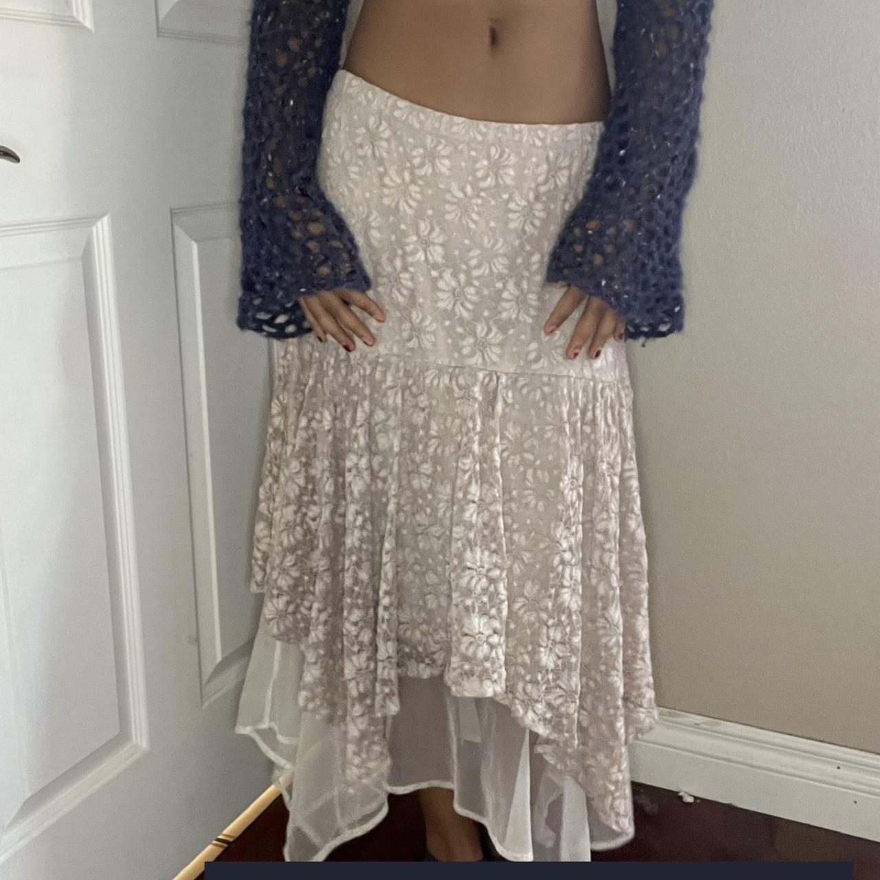 fairy core skirt ! layered ruffles makes it so cute... - Depop