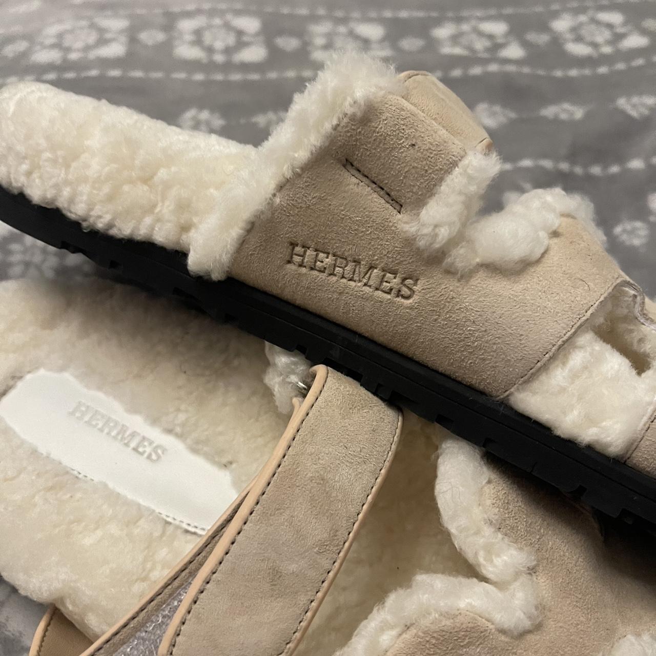 Hermes slides - Depop