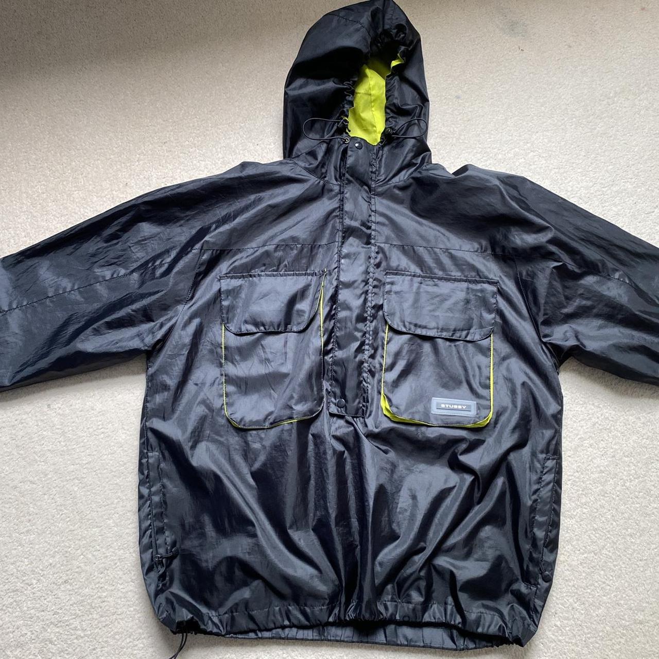 Stüssy Men's Black Jacket | Depop