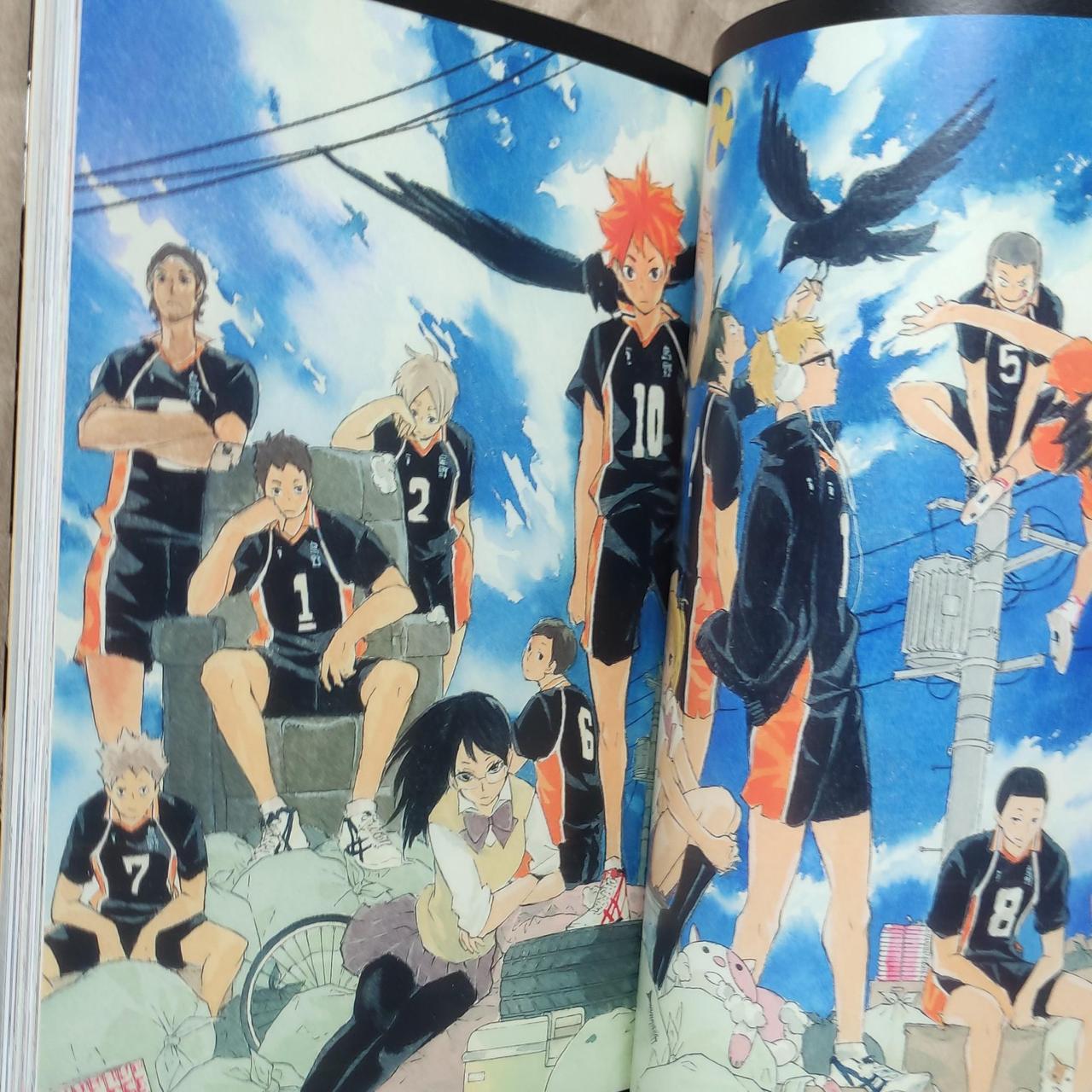 Haikyuu!! Manga Official Artbook Illustrations Book... - Depop