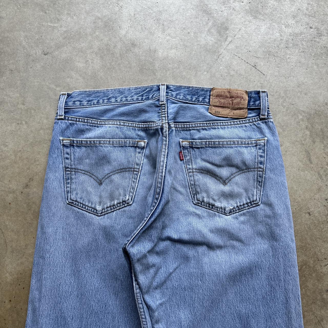Vintage 90s Levi’s Rare 501 33x34 Light Wash... | Depop