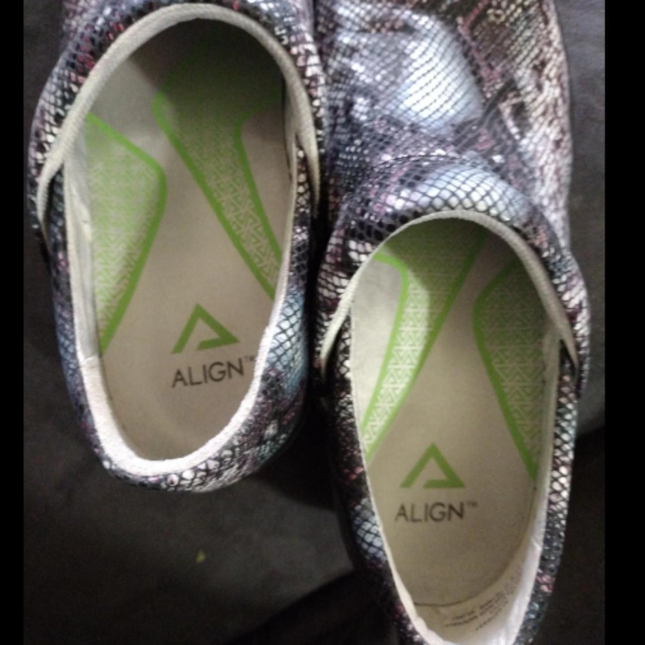 Align Indya Slip Resistant Nursing Clogs Snake Print... - Depop