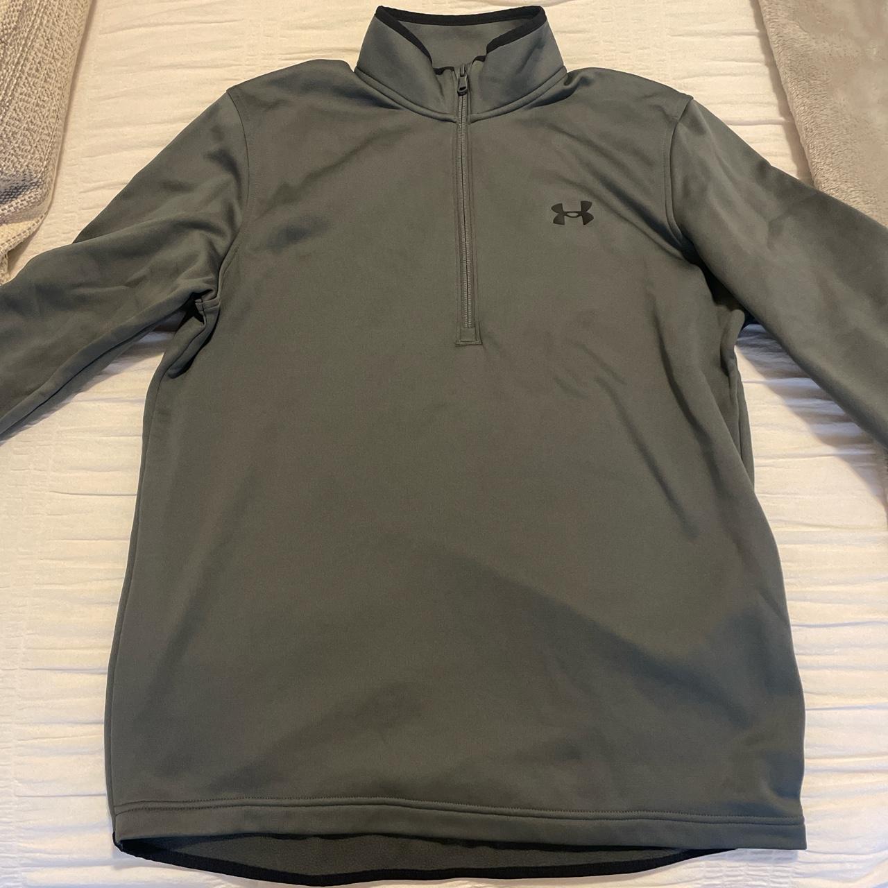 Under Armour - Gray Quarter Zip - Size Medium Men’s... - Depop