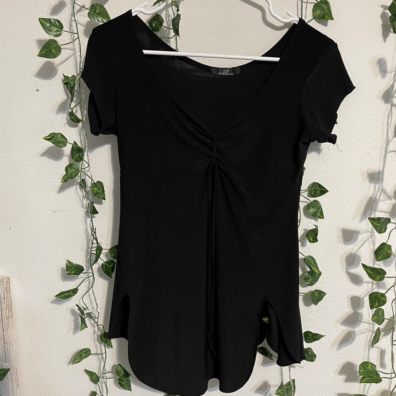 Dynamite Women's Black Shirt | Depop