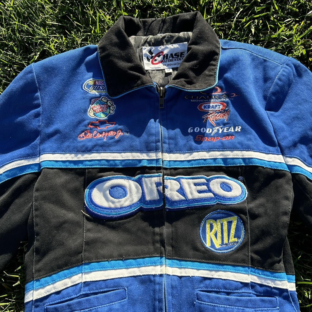 Vintage Oreo Racing Jacket Amazing Condition NO... - Depop