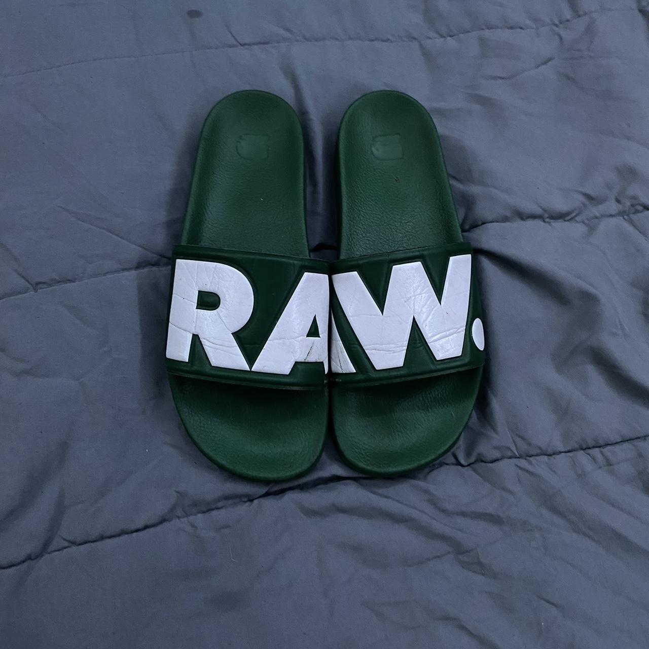 G-Star “RAW” slides. slight creases - Depop