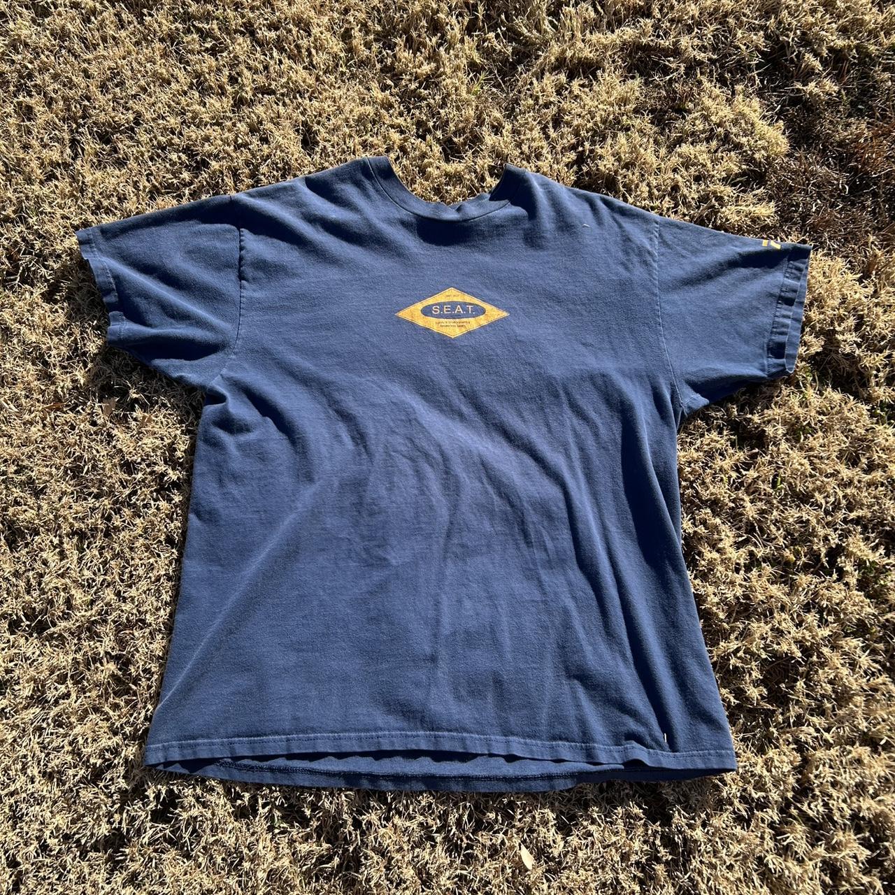 VINTAGE 2000 CENTER LOGO TEE NICE FADEEE SIZE XL‼️‼️ - Depop