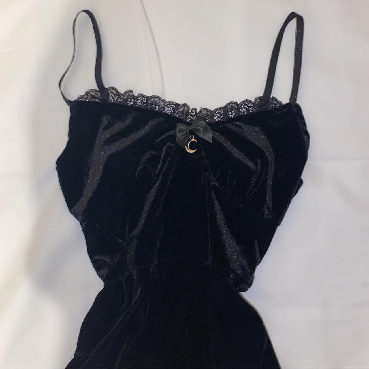 Black emo dress, Lace on bottom & neck No said tags... - Depop