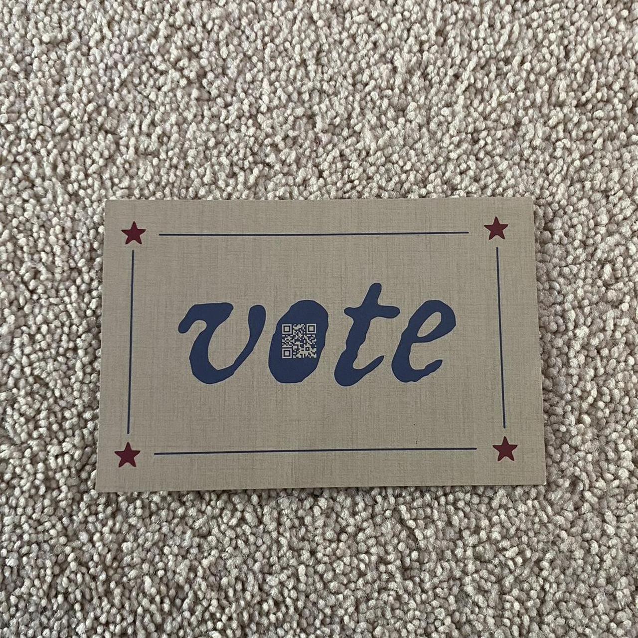 Taylor Swift VOTE postcard with QR code. Perfect... - Depop