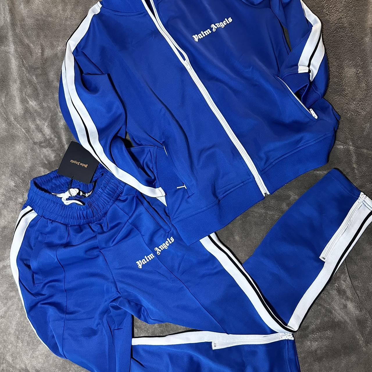 Blue Palm Angels Tracksuit - Depop