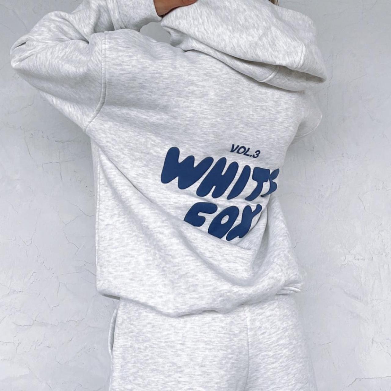 White Fox Hoodie Xs Small Stains That Are Barely Depop