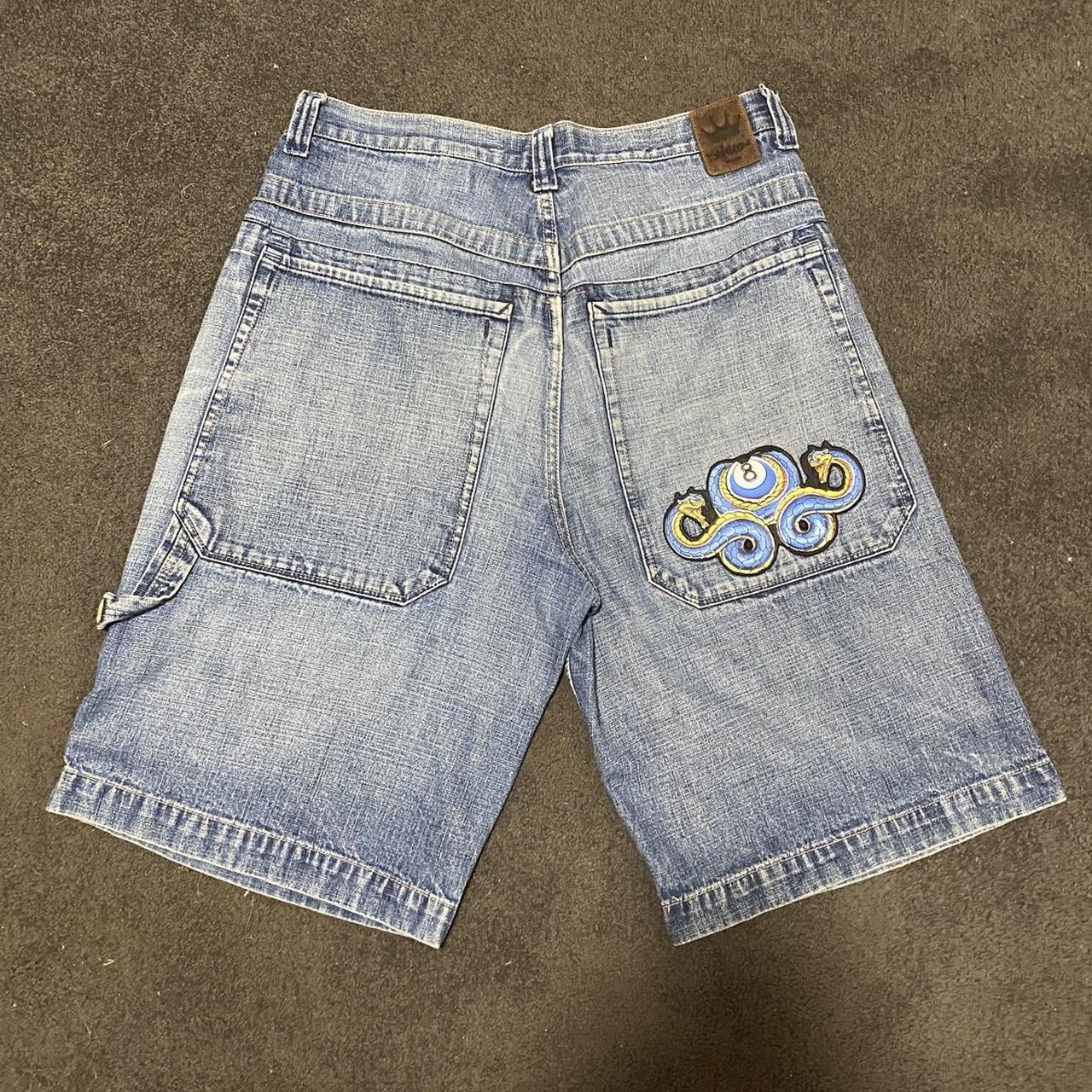 jnco jorts size 36 outseam 25inch, inseam 12inch,... - Depop