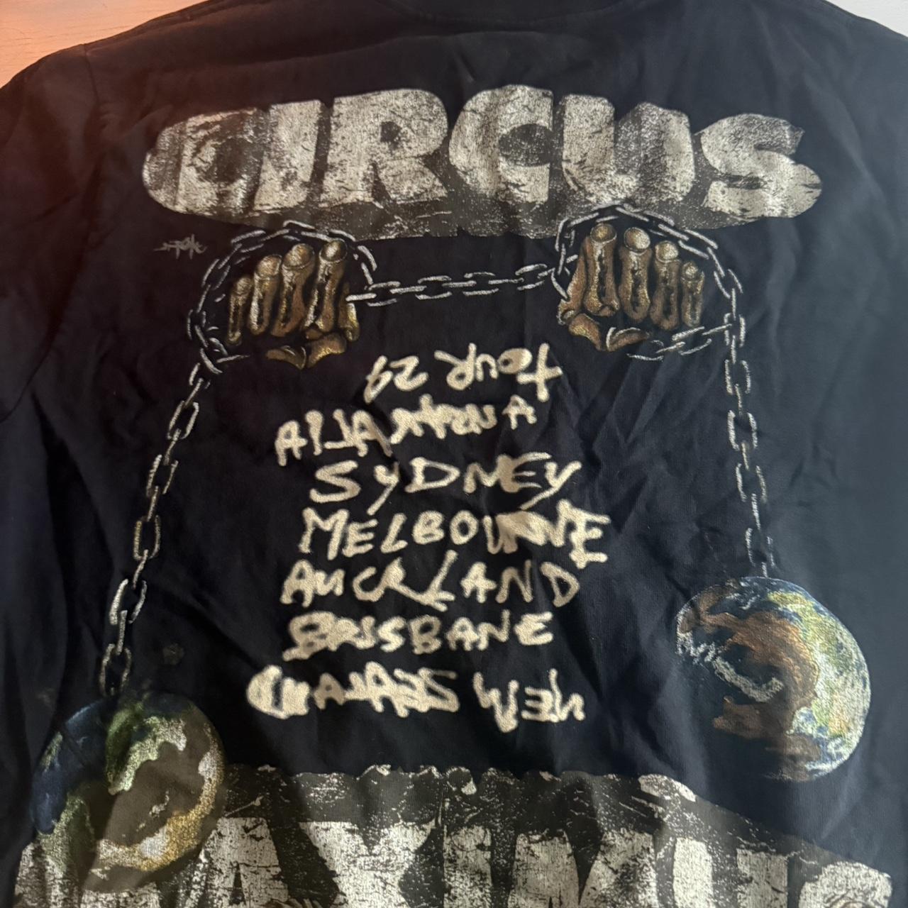travis scott 2024 circus maximus shirt bought for... | Depop