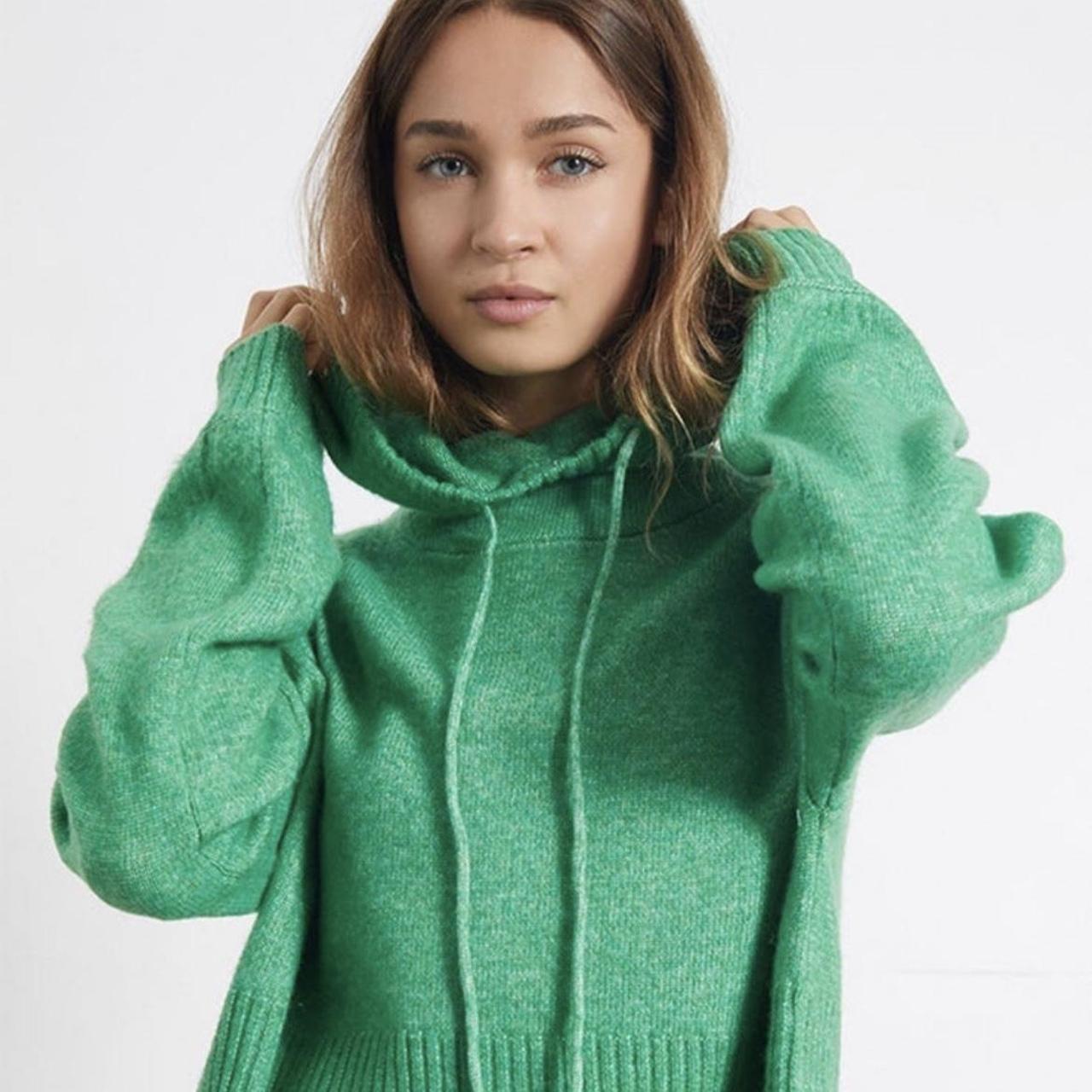 Pacsun high neck sweater with hood worn once Size: S... - Depop