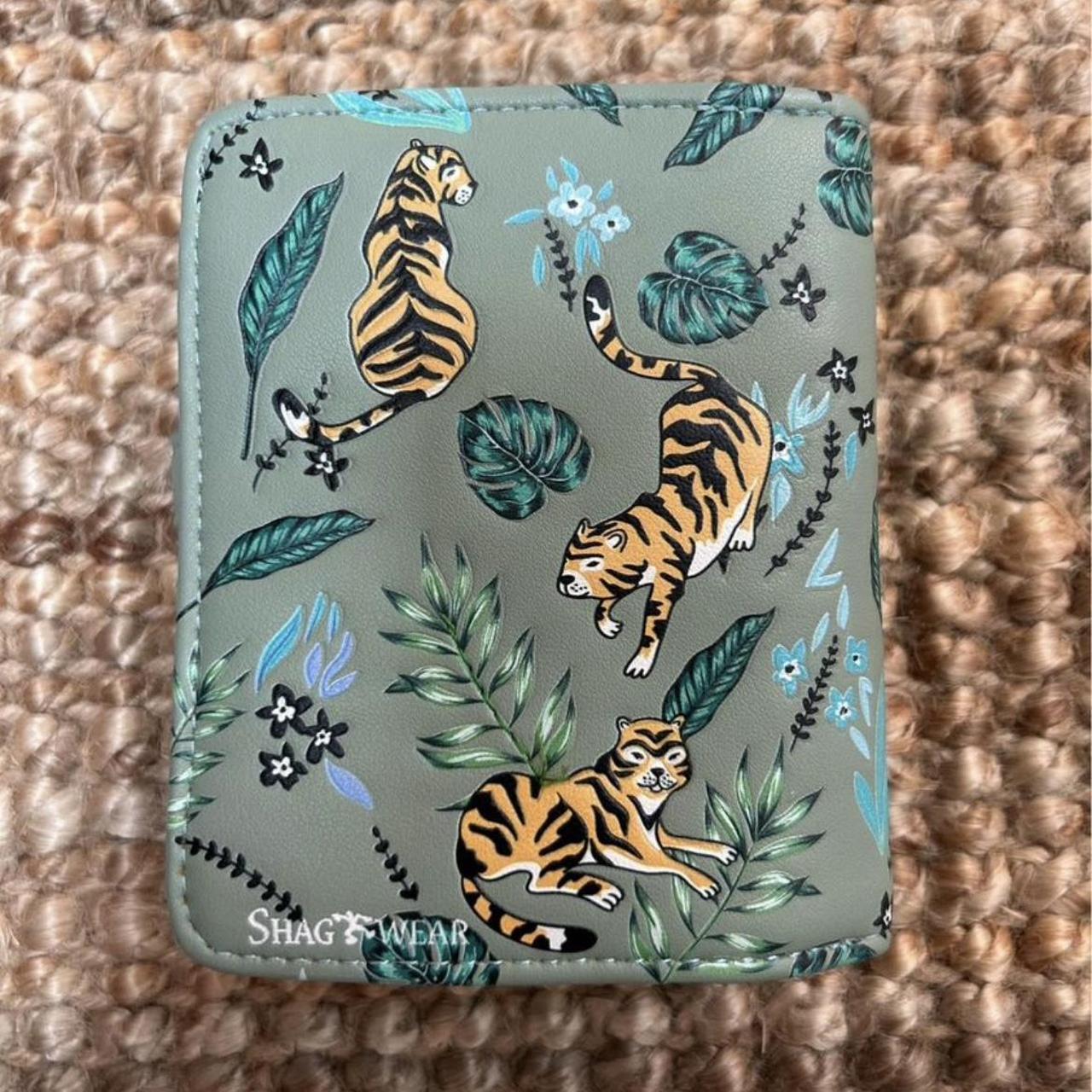 Canadian vegan leather brand Shagwear Teal tiger wallet - Depop