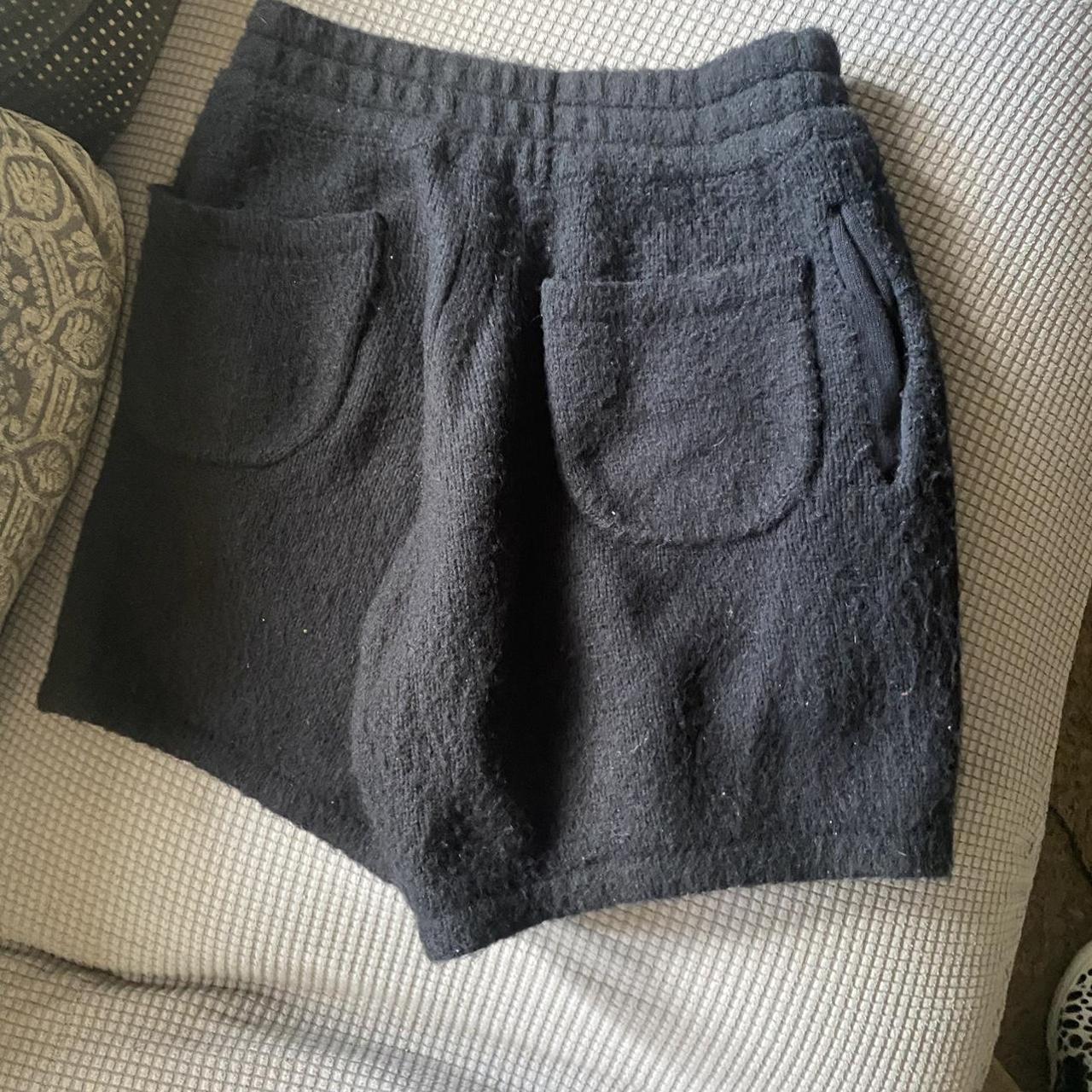 Cole Buxton Grey Small CB Italic Knit Shorts Size... - Depop