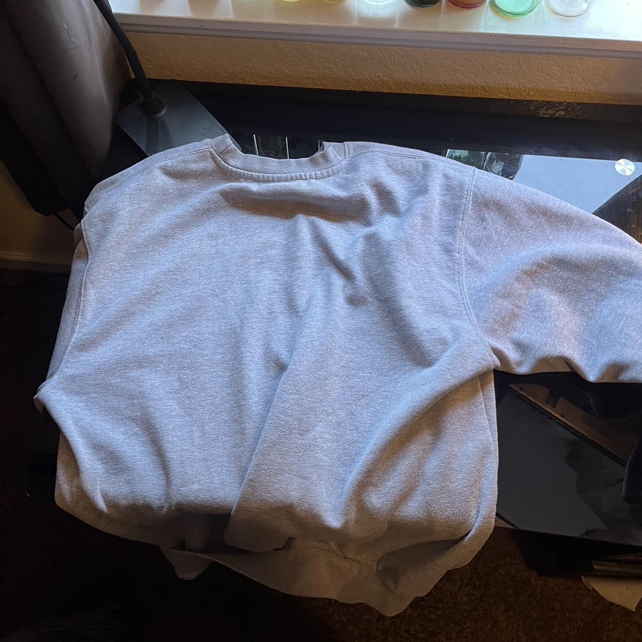 Pro club Size large grey crewneck - Depop