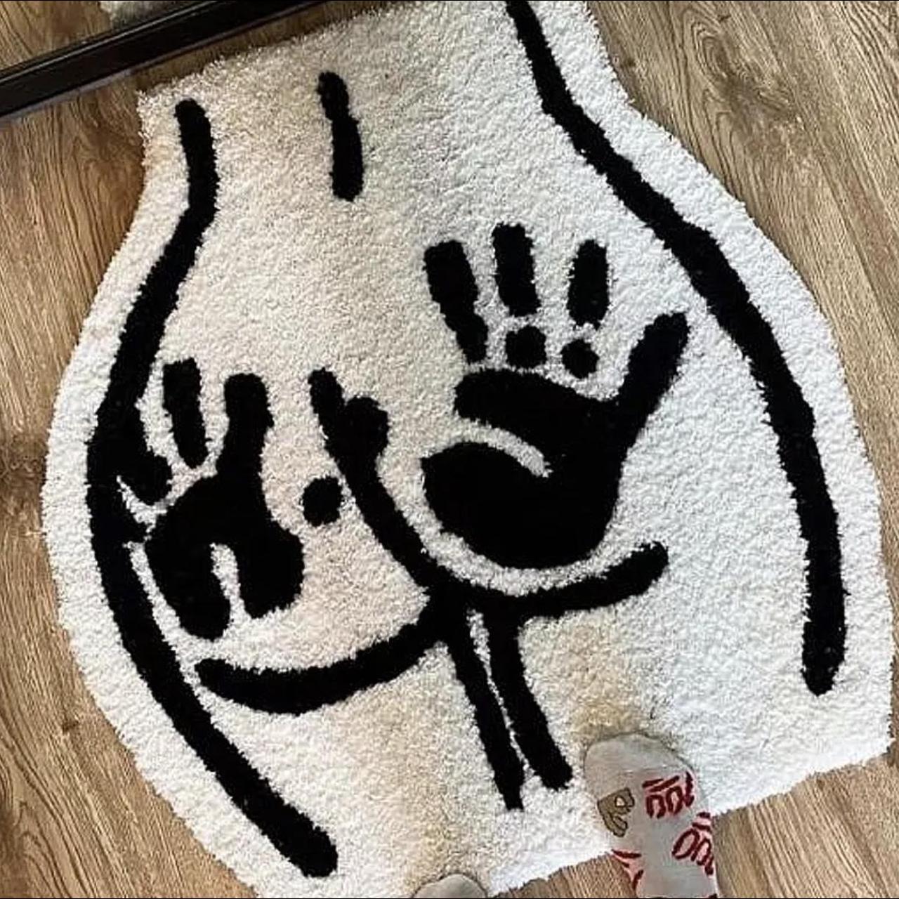 Y2k a$$ hand print rug 60x55cm 1-3 weeks shipping - Depop