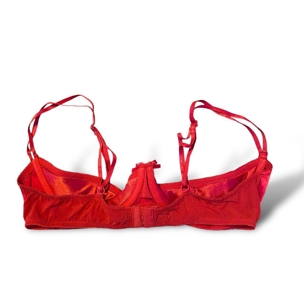 VICTORIA SECRETS Sexy Red Silk Low-Cut Push Up Bra ♥️... - Depop VICTORIA SECRETS Sexy Red Silk Low-Cut Push Up Bra ♥️... - Depop