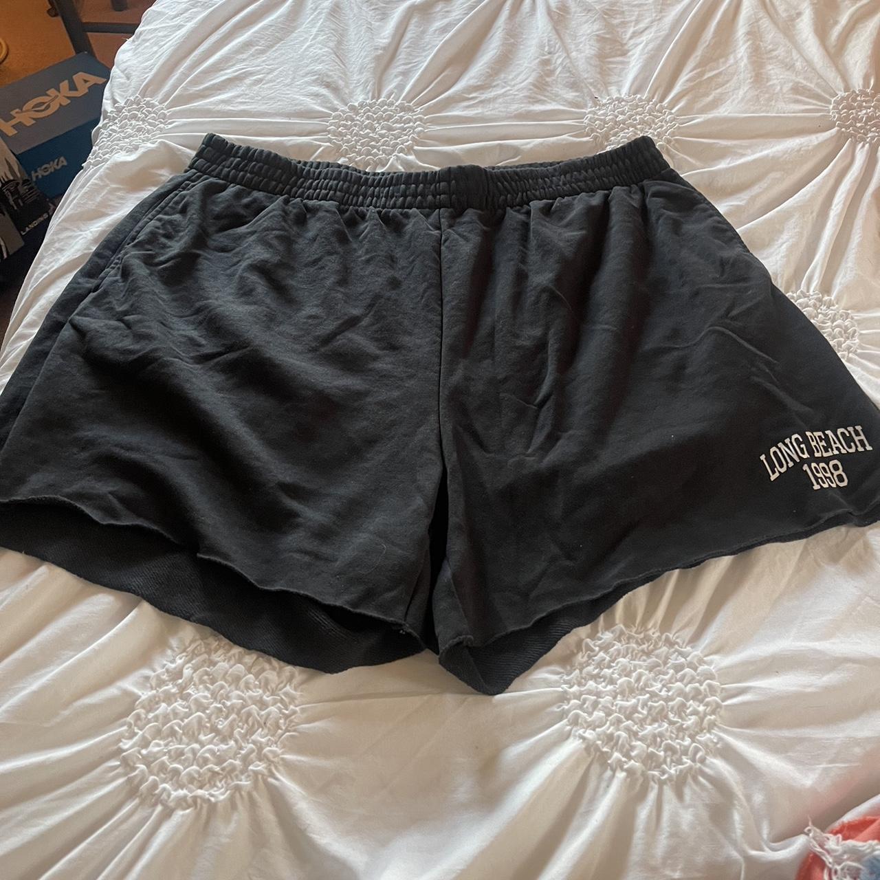 h&m divided black sweat lounge shorts - Depop