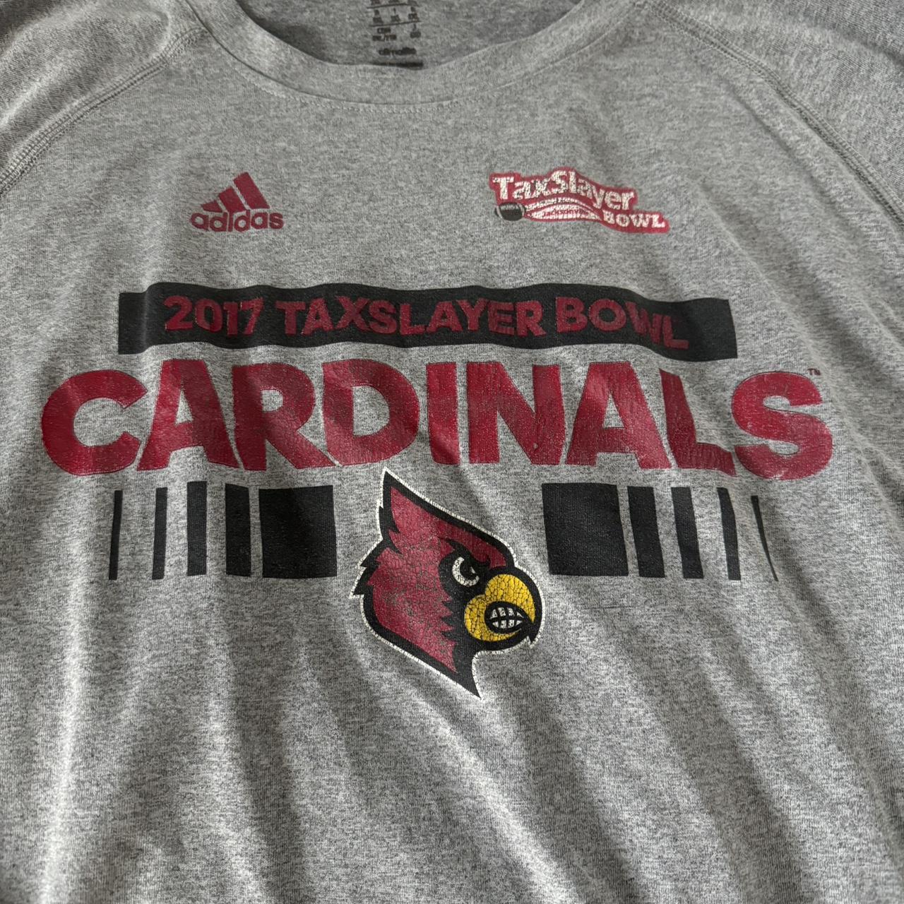 louisville uofl football adidas long sleeve! some... - Depop