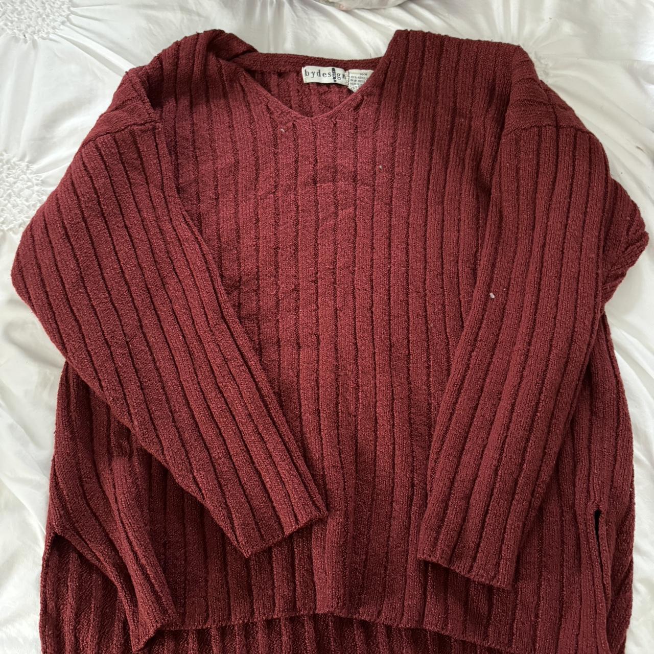 maroon vintage sweater - Depop