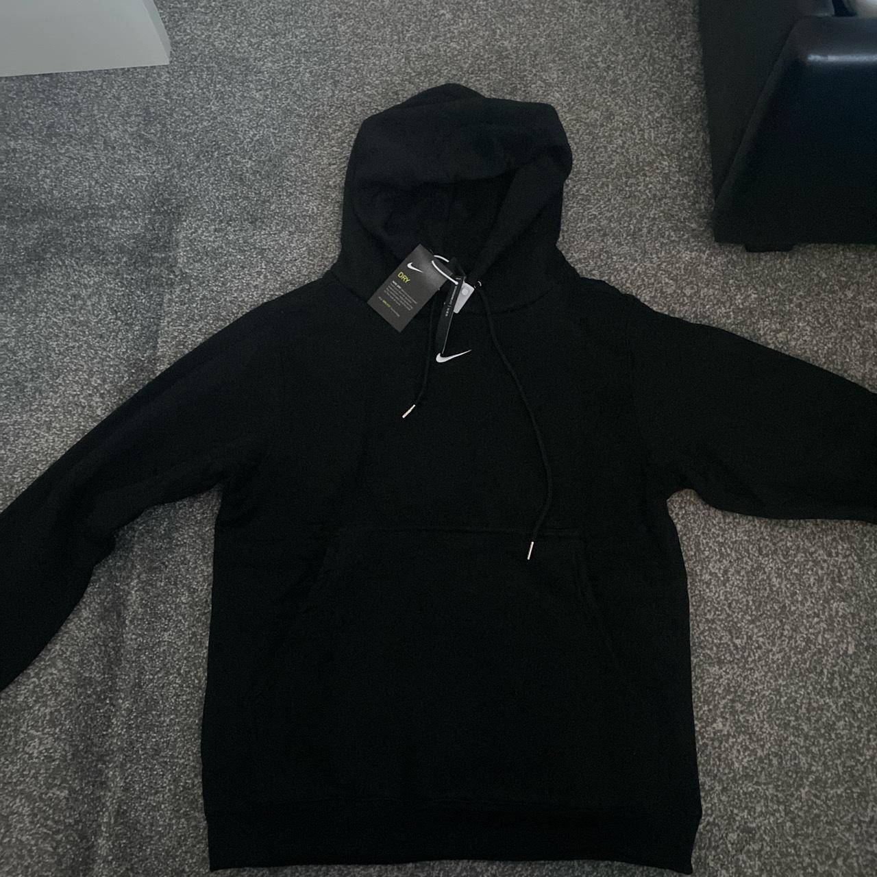Medium Black Nike hoodie- brand new - Depop