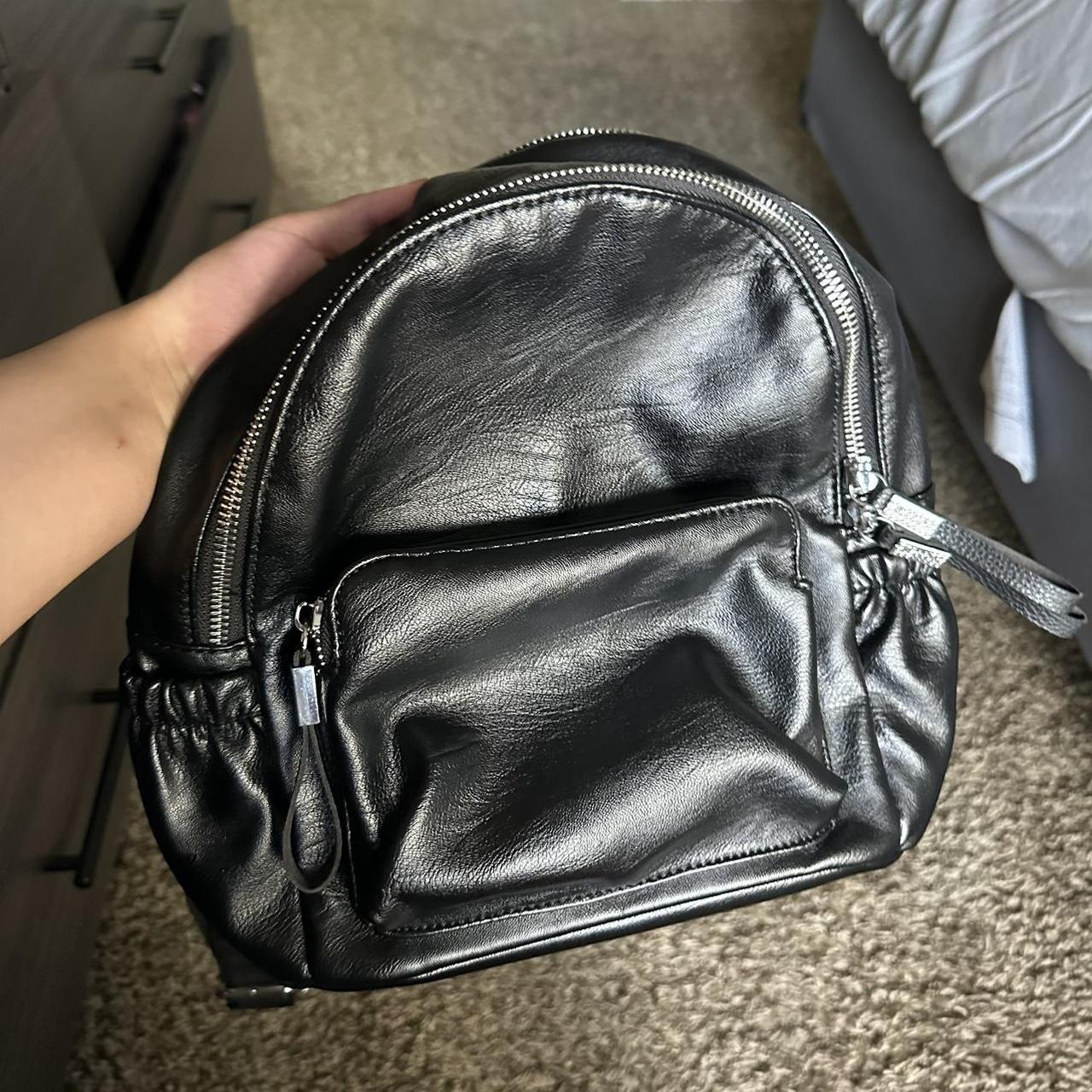 small black backpack purse 💰 depop payments only 📫... - Depop