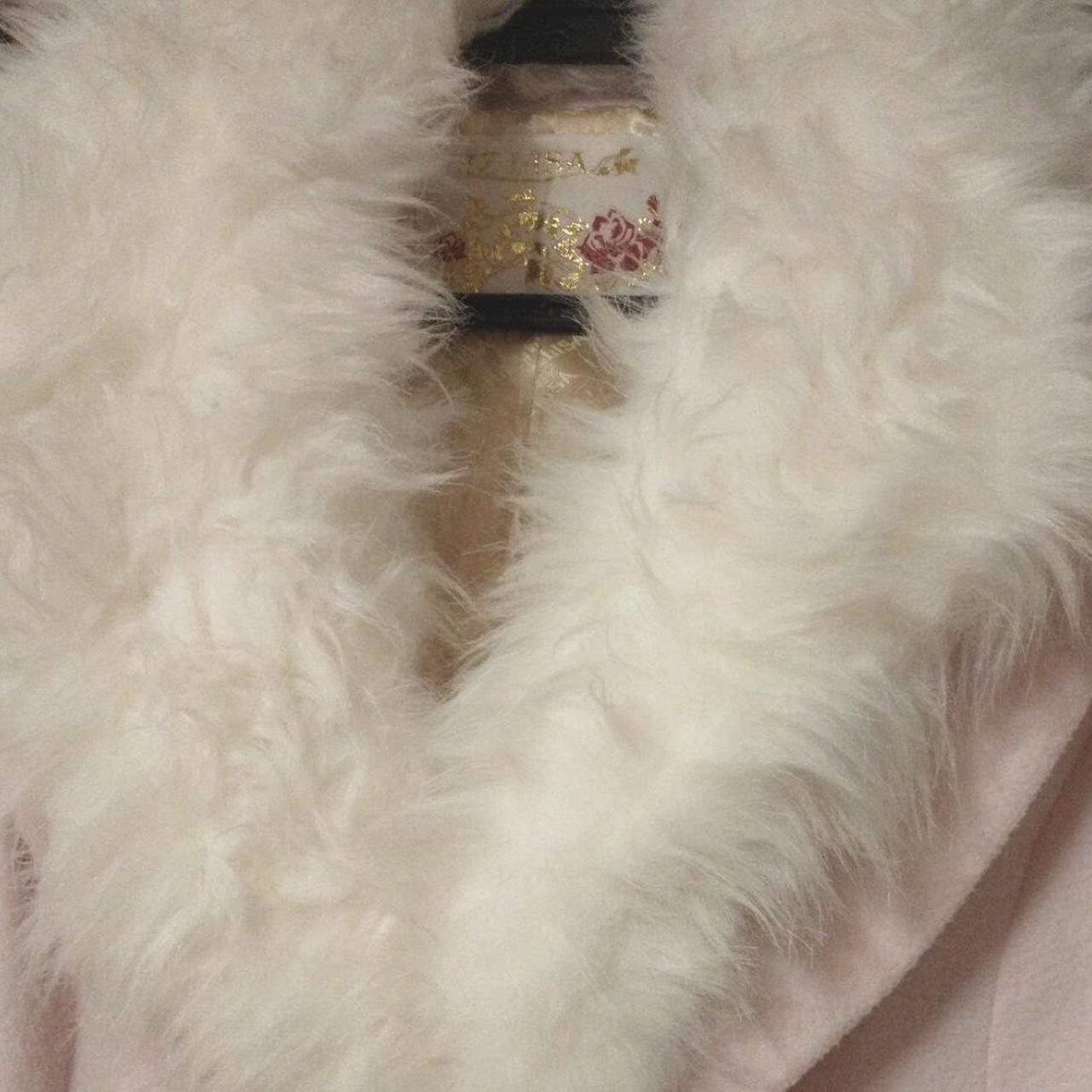 Liz Lisa Cherry Blossom Coat with White Fur... - Depop