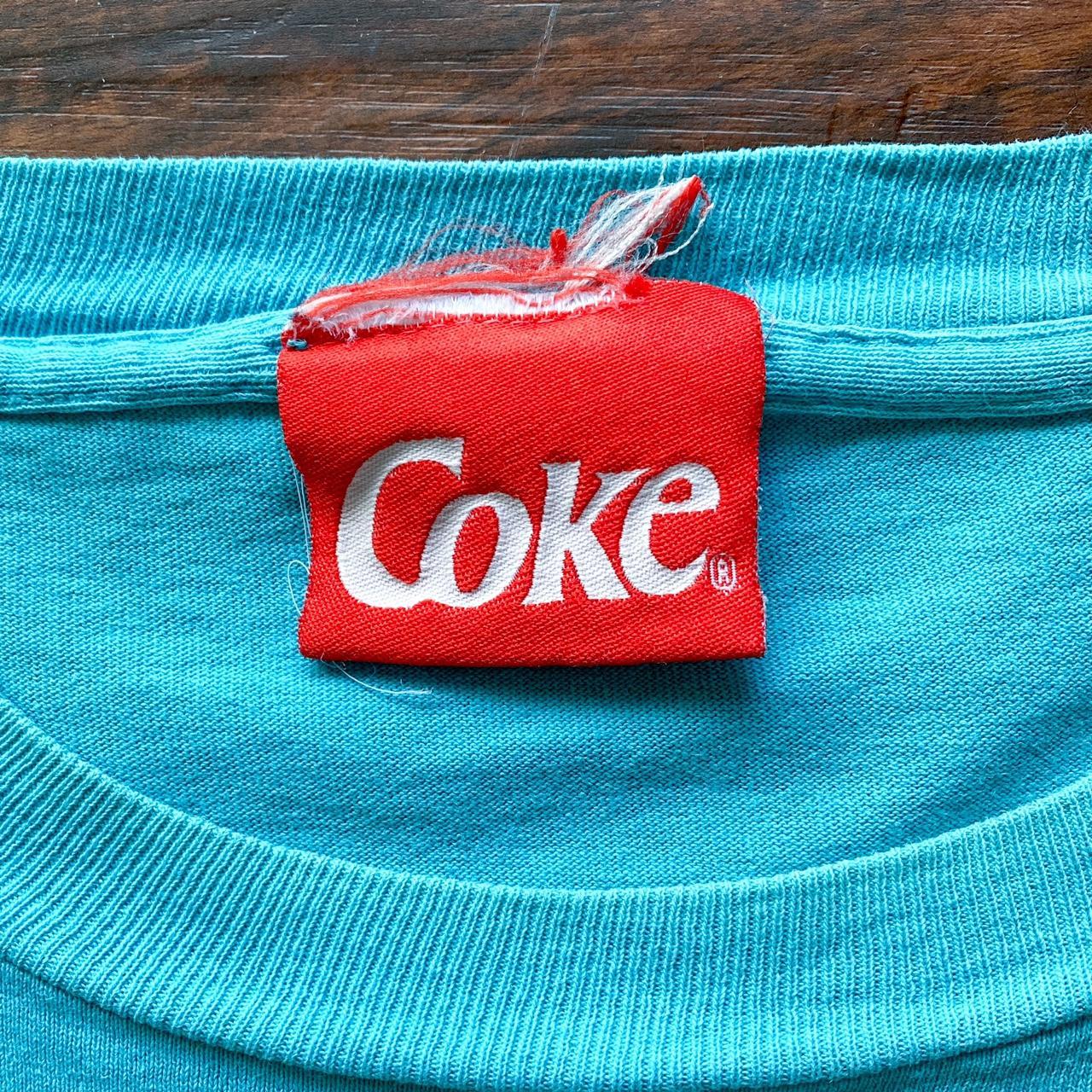 Rare Vintage 1995 Teal Coca Cola Bears Single Stitch... - Depop