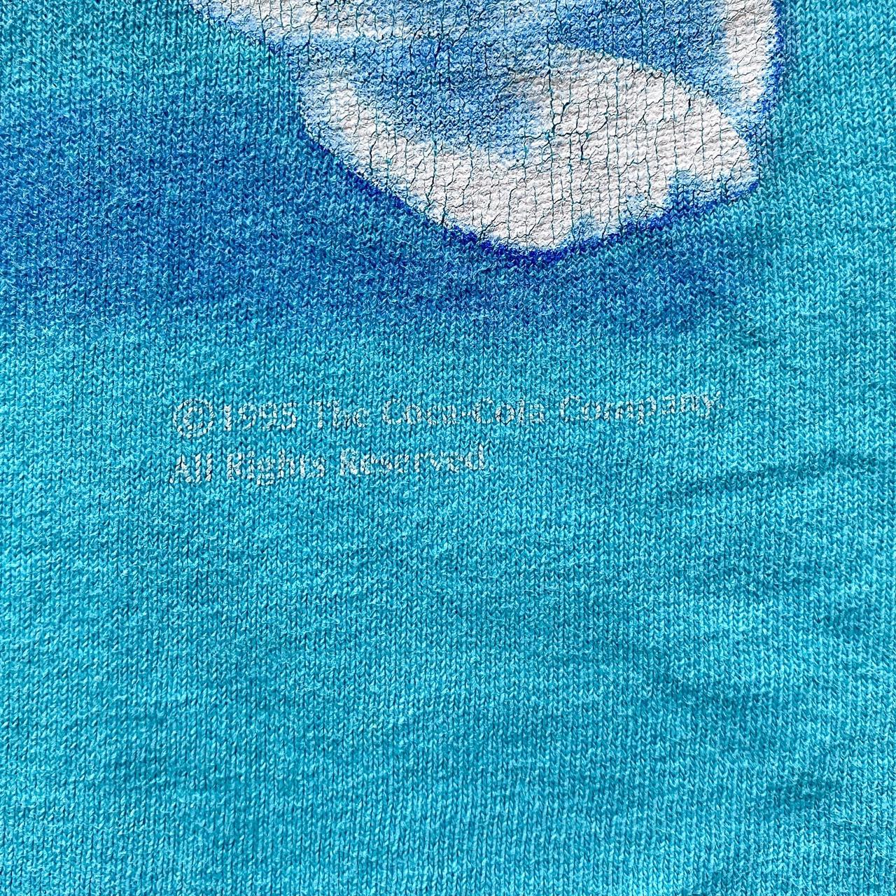 Rare Vintage 1995 Teal Coca Cola Bears Single Stitch... - Depop