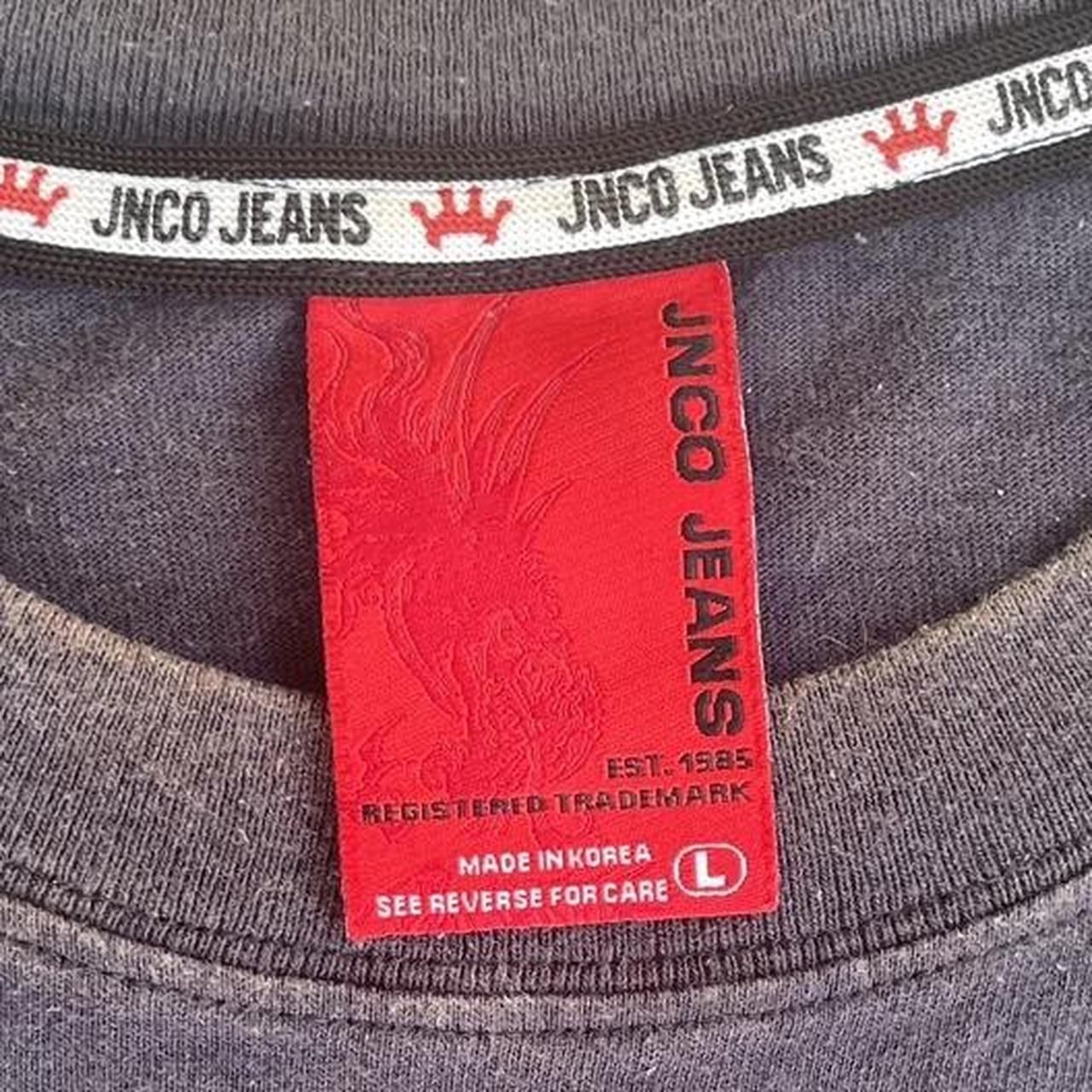 Jnco Jeans t-shirt with 3D letters. This shirt has... - Depop