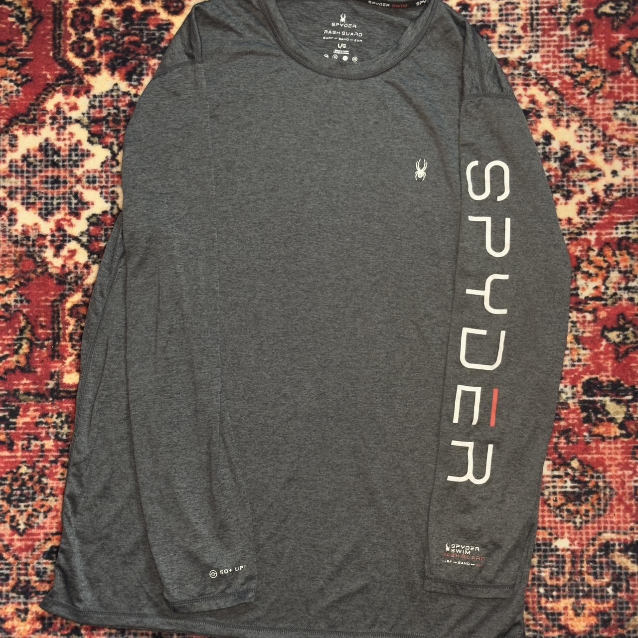 Spyder Swim Rash Guard Longsleeve - 100% Polyester -... - Depop