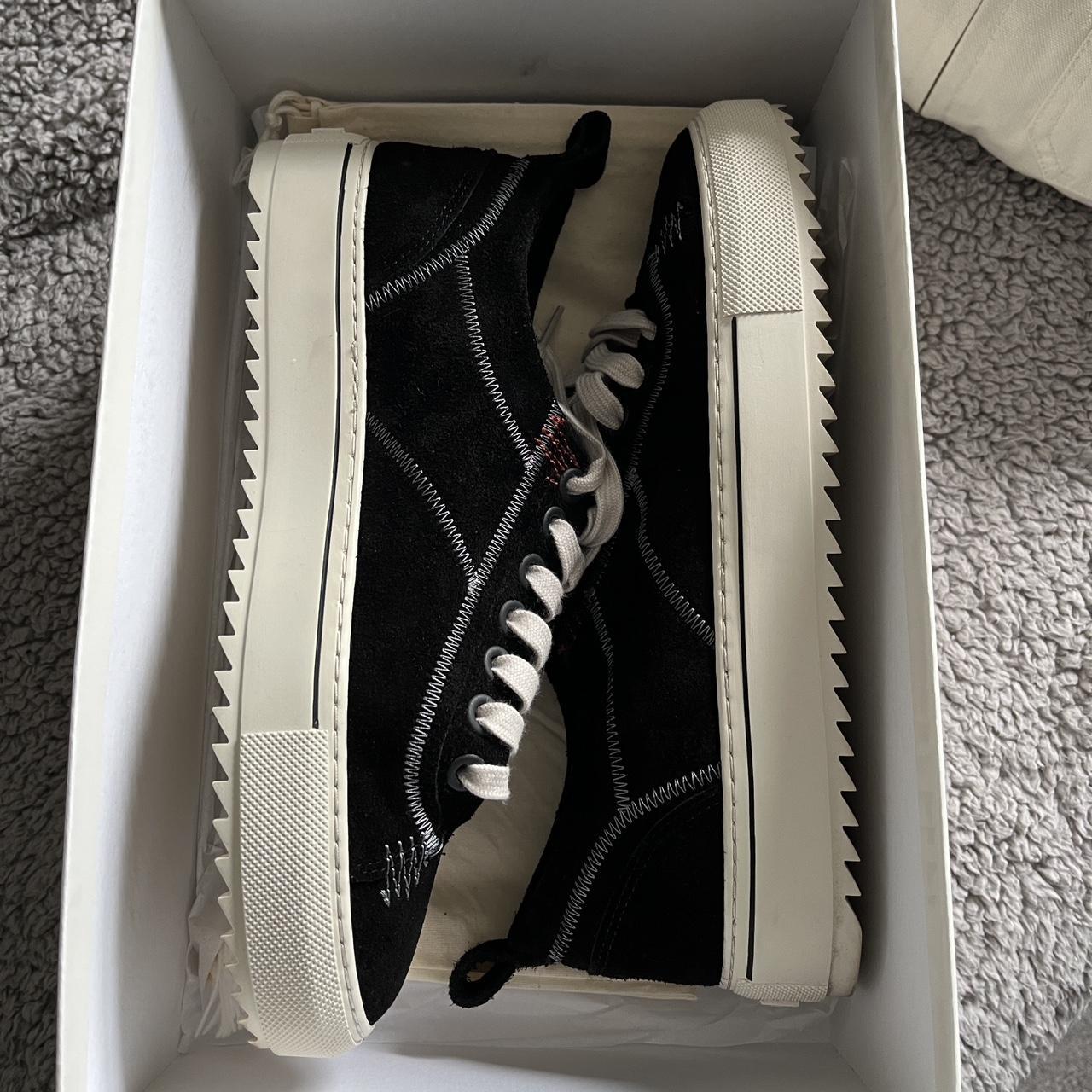 REPRESENT Alpha Low Black Size 9. WORN ONCE. W/ box... - Depop