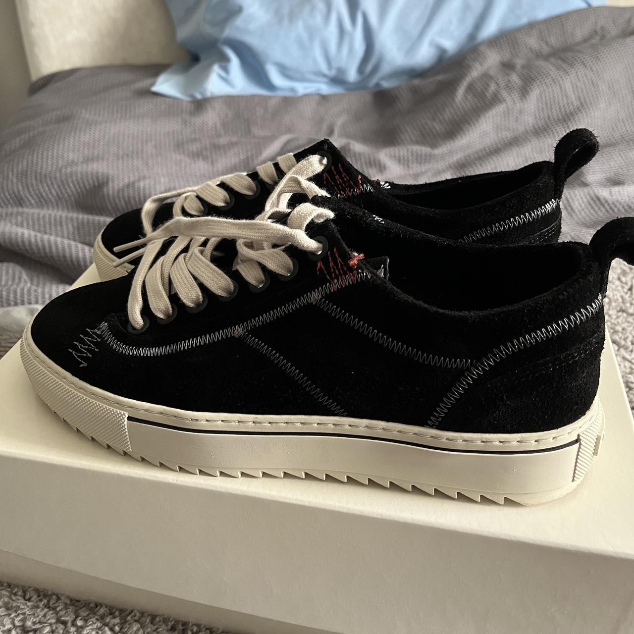REPRESENT Alpha Low Black Size 9. WORN ONCE. W/ box... - Depop