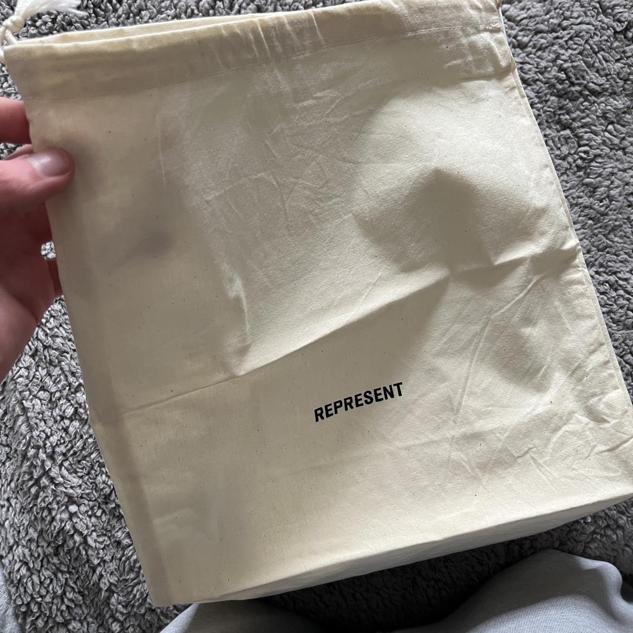 REPRESENT Alpha Low Black Size 9. WORN ONCE. W/ box... - Depop