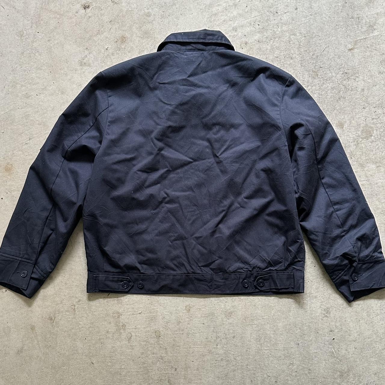 DICKIES NAVY WORK JACKET COMET PROPERTY SERVICES... - Depop