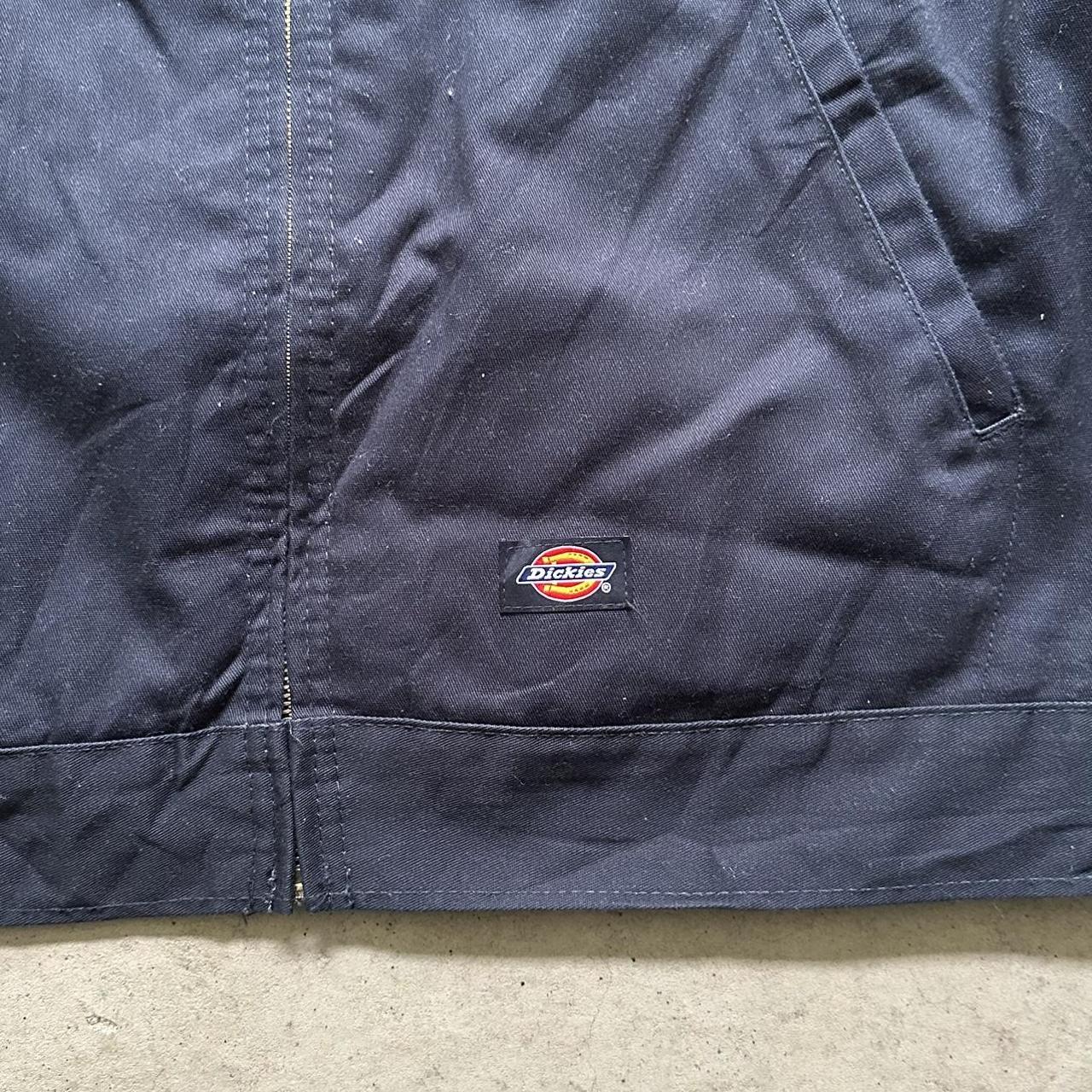 DICKIES NAVY WORK JACKET COMET PROPERTY SERVICES... - Depop