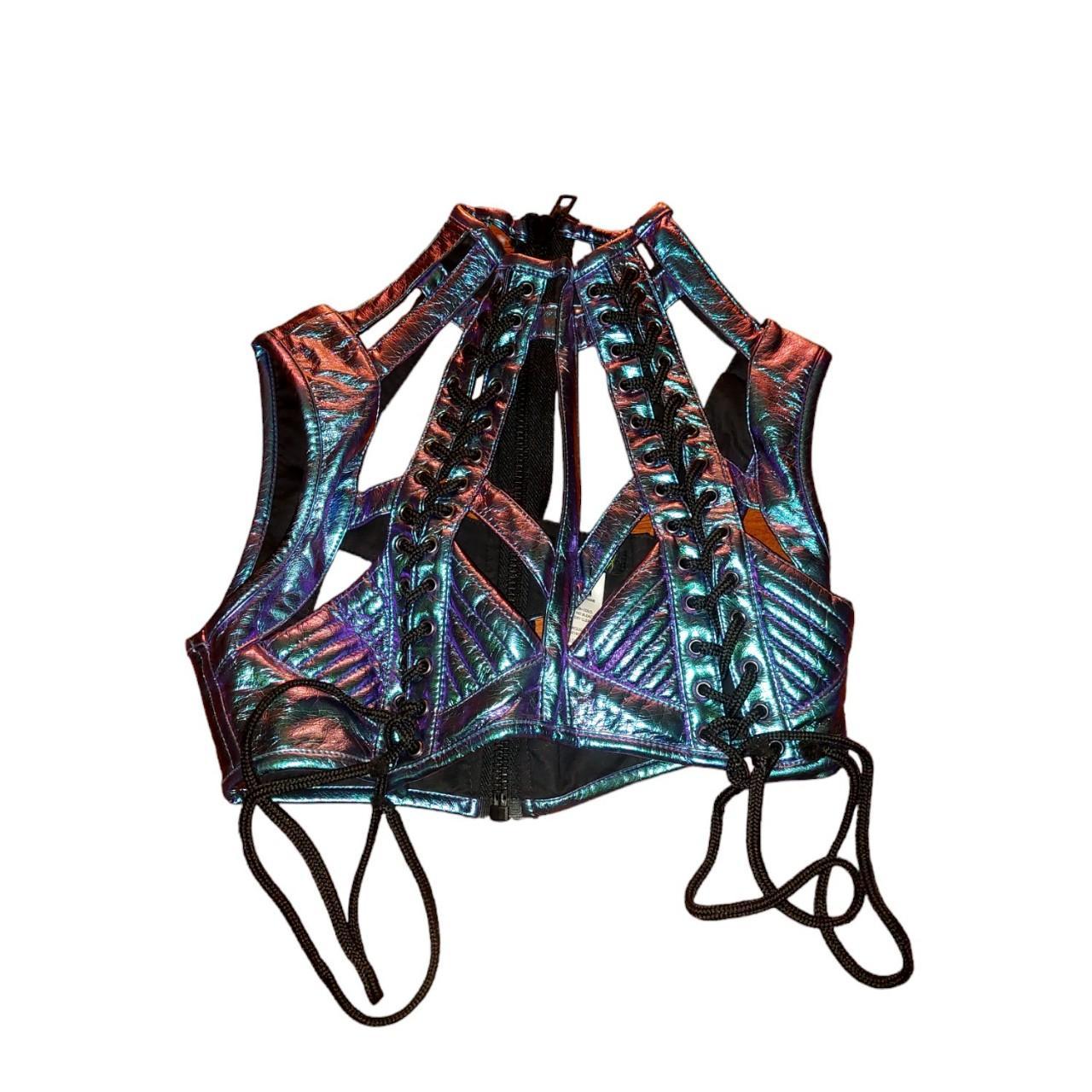 Dollskill rave mini crop size XS only worn once to a... - Depop