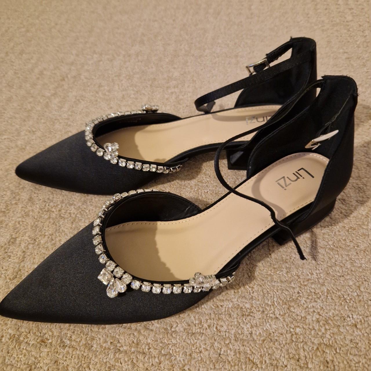Brand new Linzi black diamond shoes - Depop