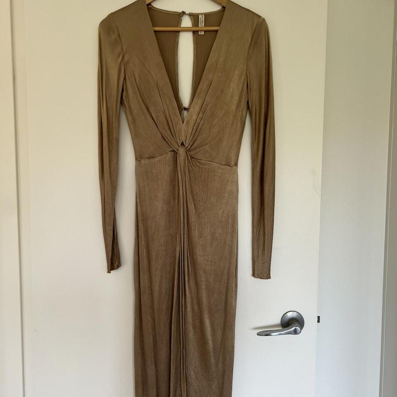 Gold Bec and Bridge dress in size 6. The dress is on... - Depop