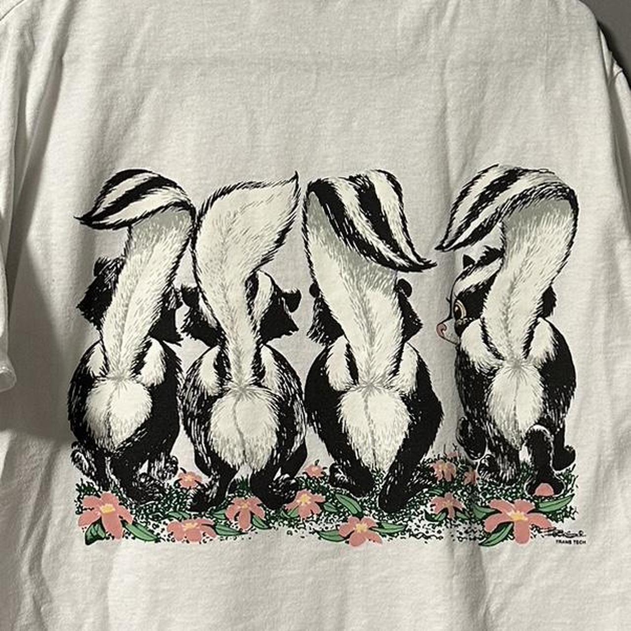 Funny Skunk Shirt - Condition - 10/10 - Size - L -... - Depop