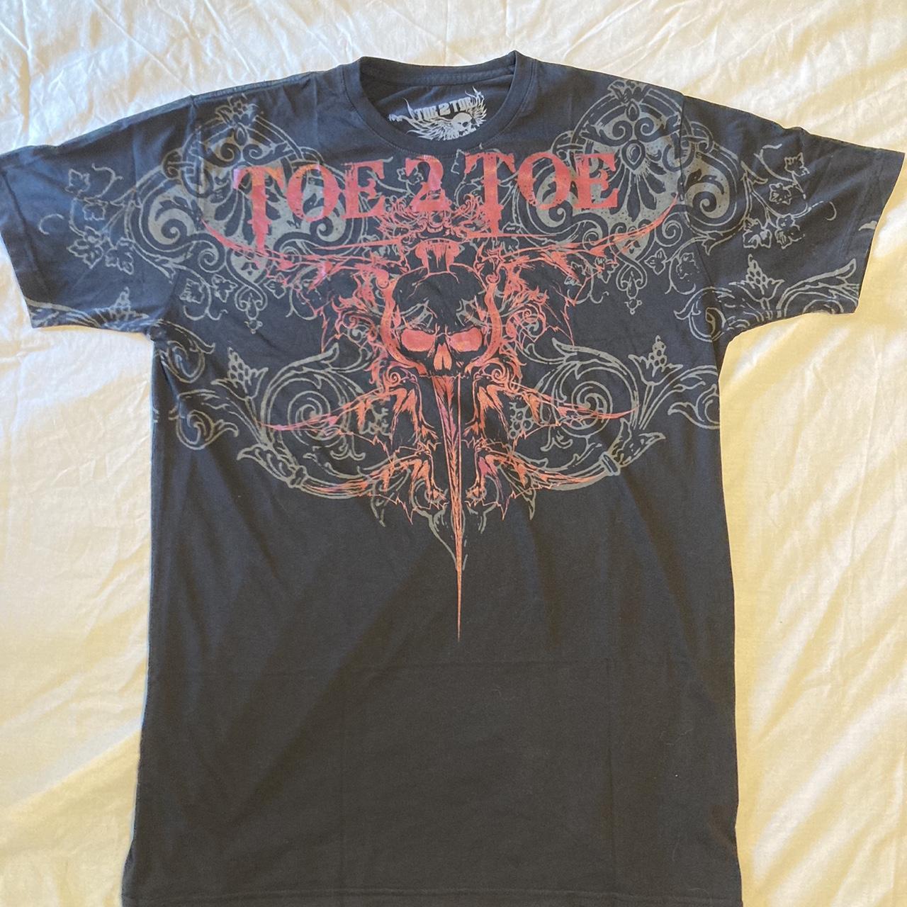 Affliction style t-shirt by toe 2 toe #affliction... - Depop