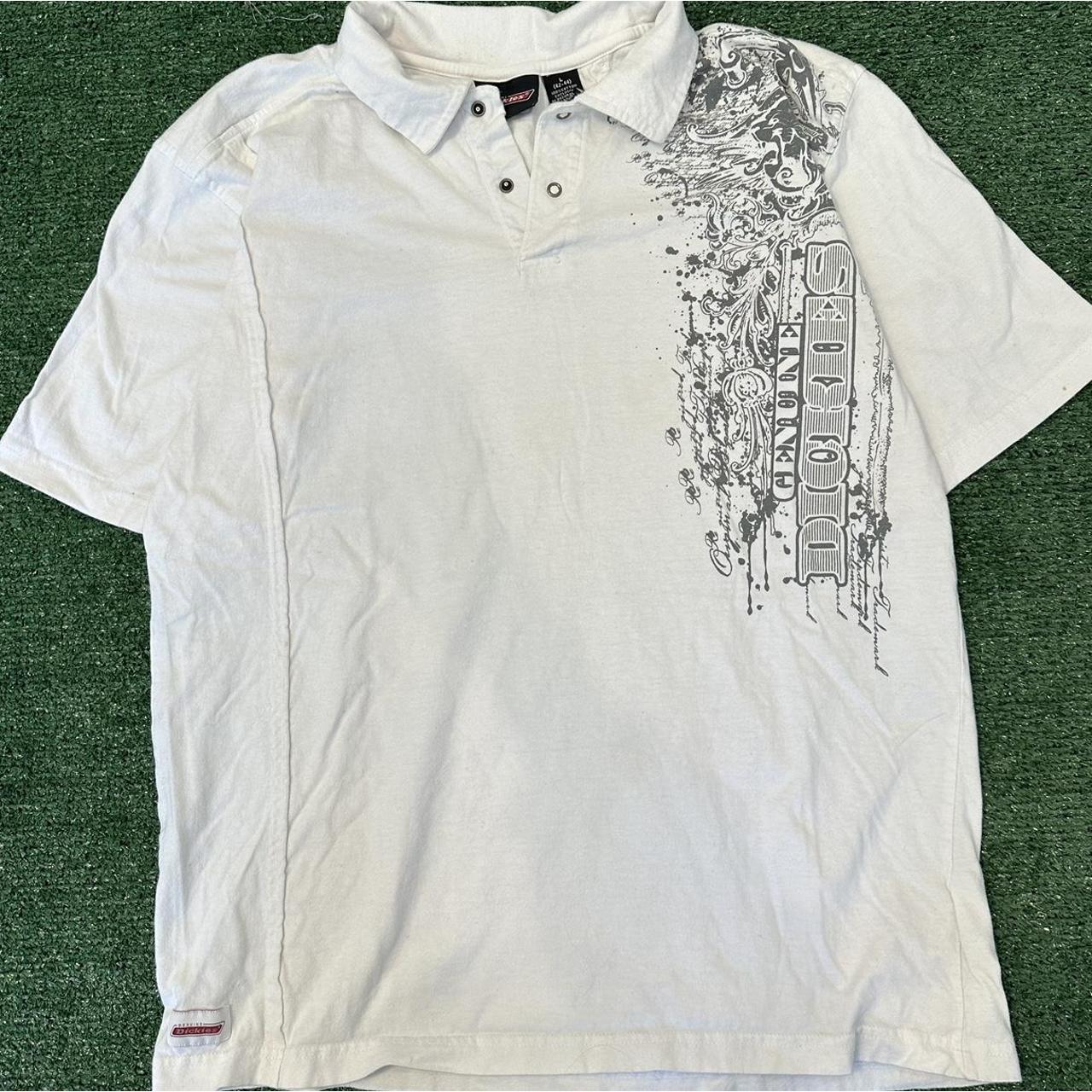 Sick y2k Grunge Dickies Collared Shirt ~No Flaws... - Depop