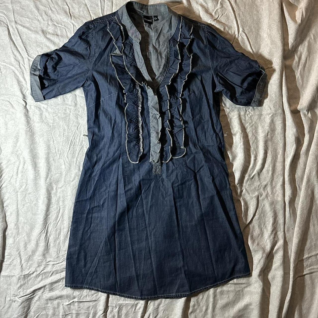 Y2K Denim dress Cruel brand - Depop
