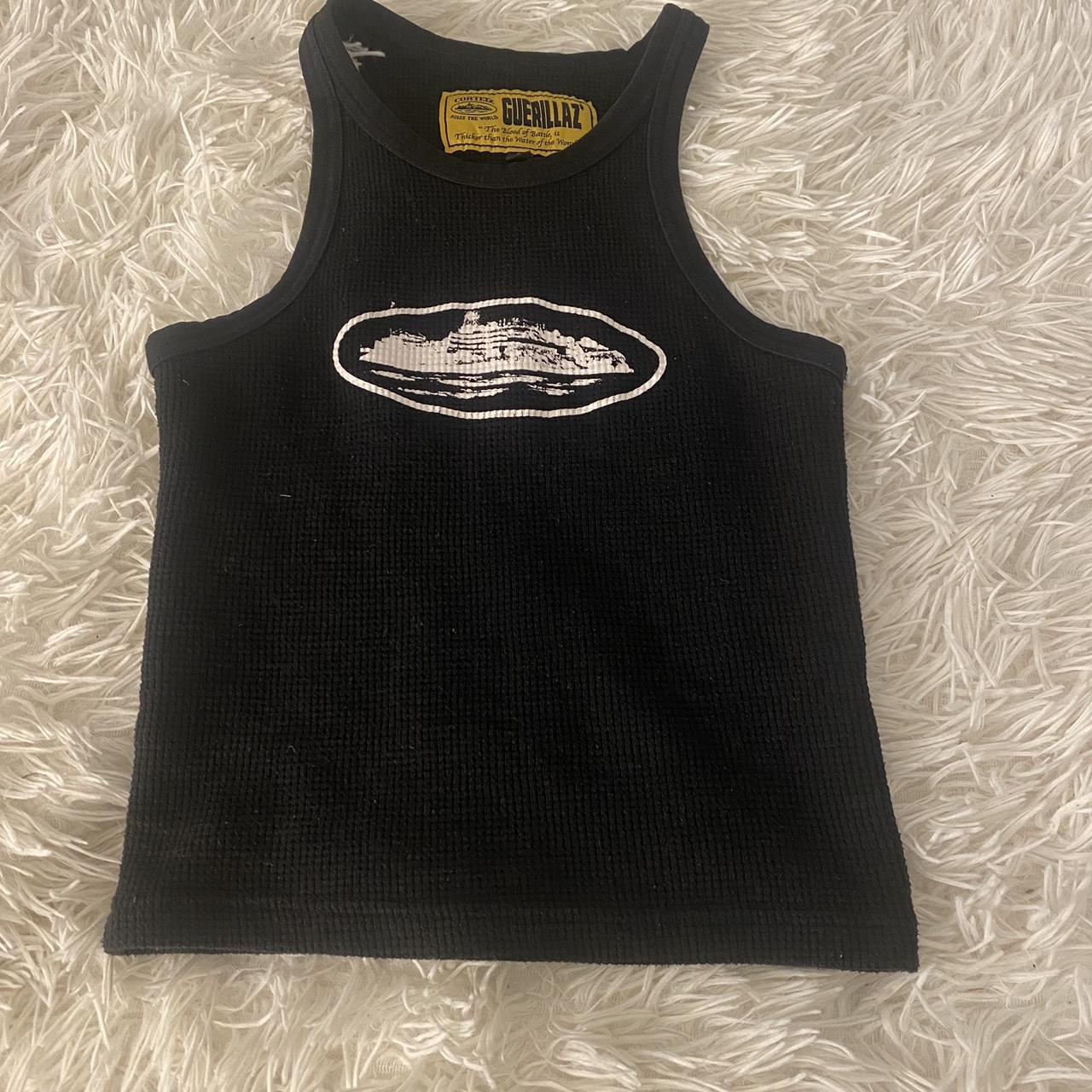 corteiz tank top crop top size SMALL - Depop