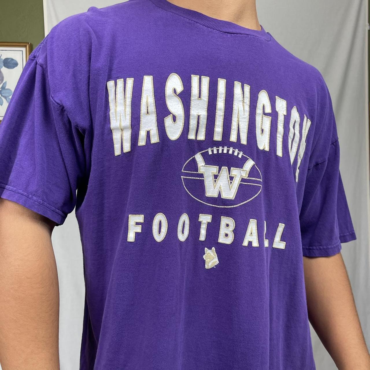 UW Football Shirt - - Vintage short sleeve... - Depop